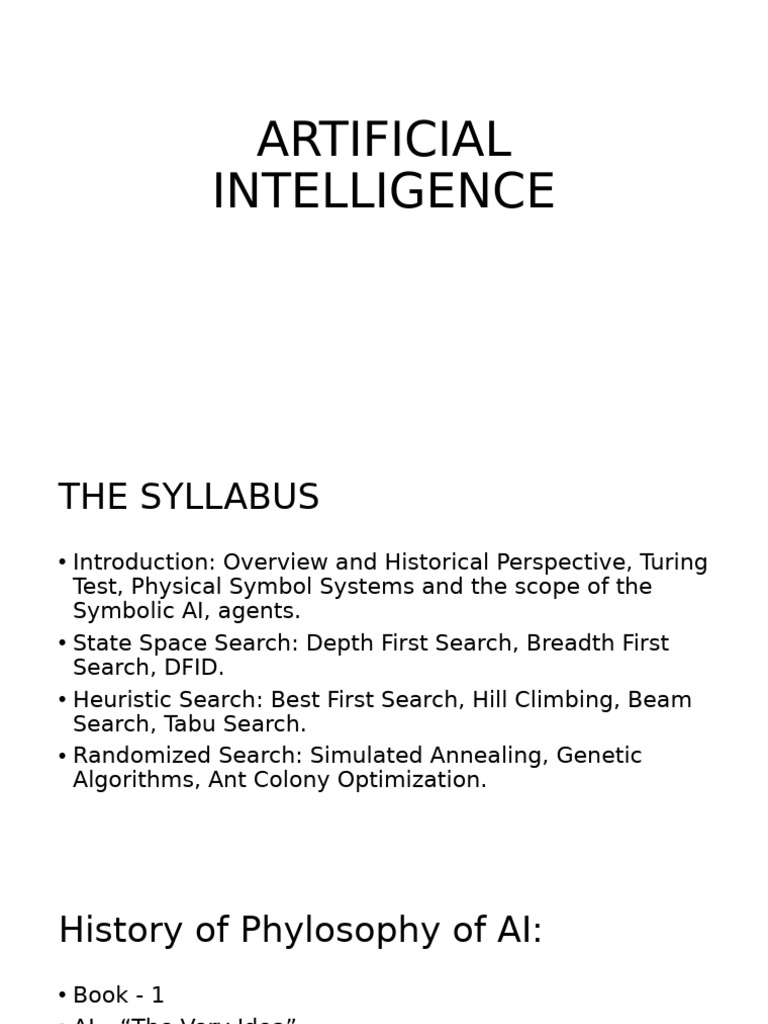 Artificial Intelligence | PDF | Logic | Artificial Intelligence