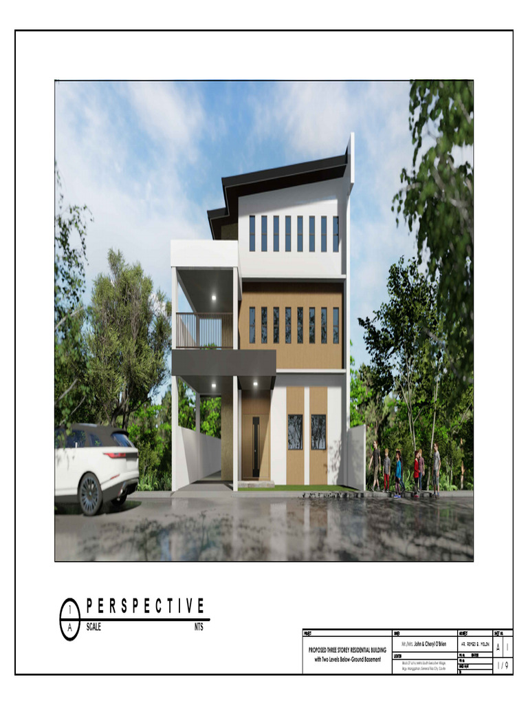 Plan&perspectives For Actual Contruction | PDF | Architectural Design ...