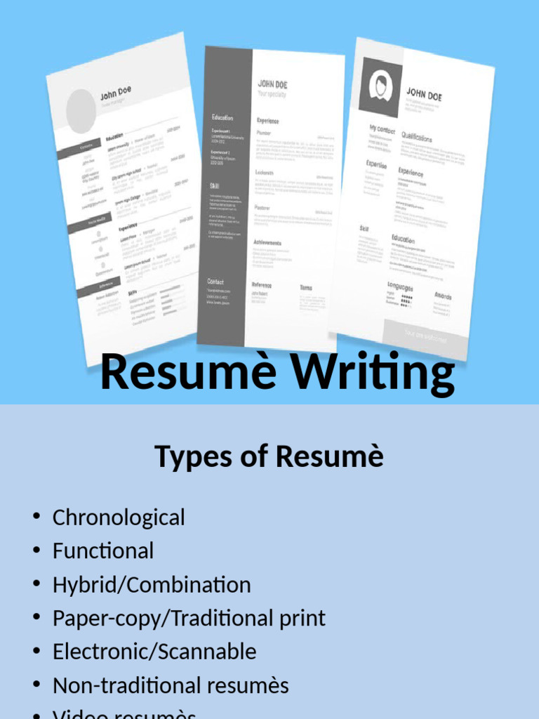 Resume Writing | PDF
