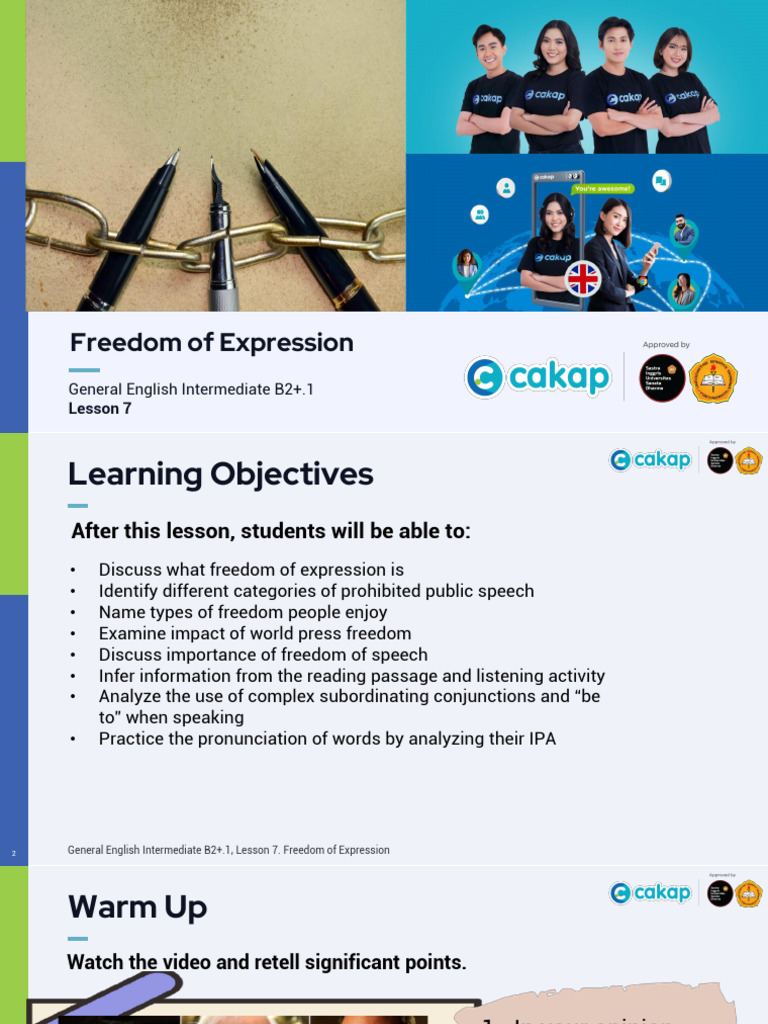 Freedom of Expression | PDF | Freedom Of Speech | First Amendment To ...