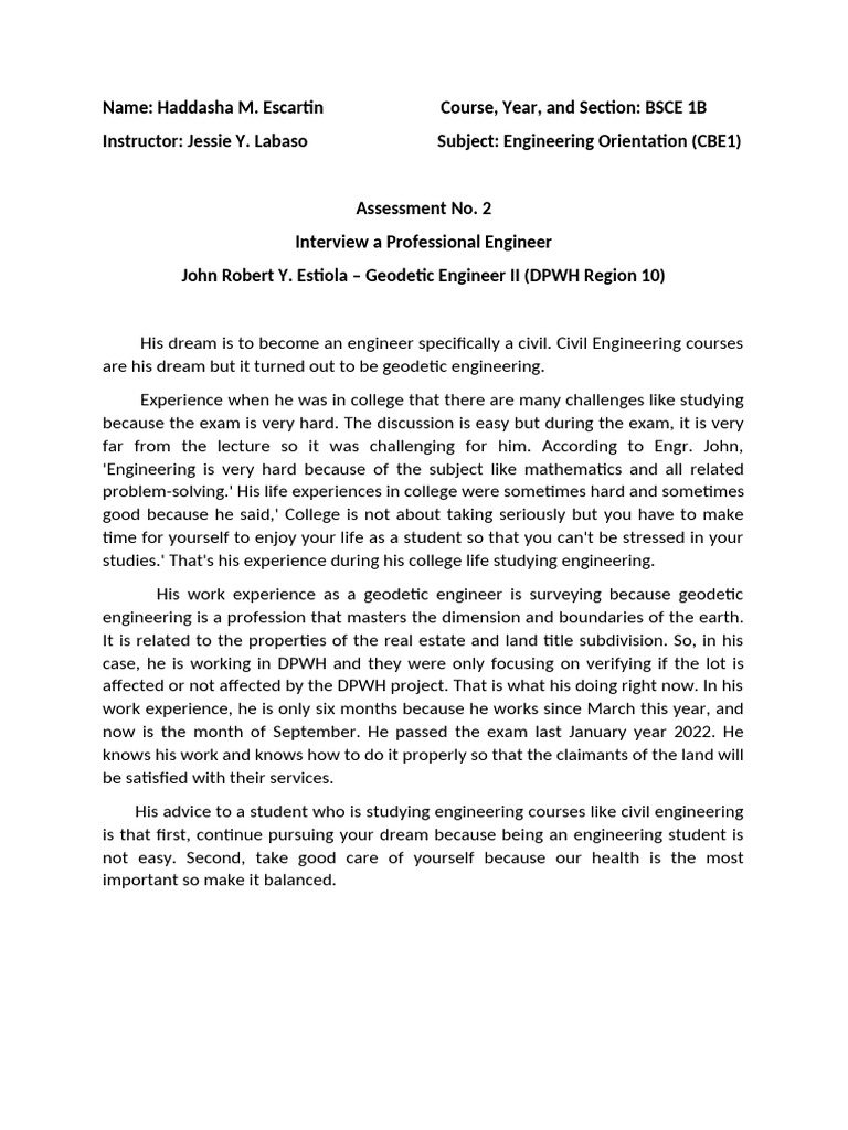 CBE Assessment 2 | PDF | Technology & Engineering