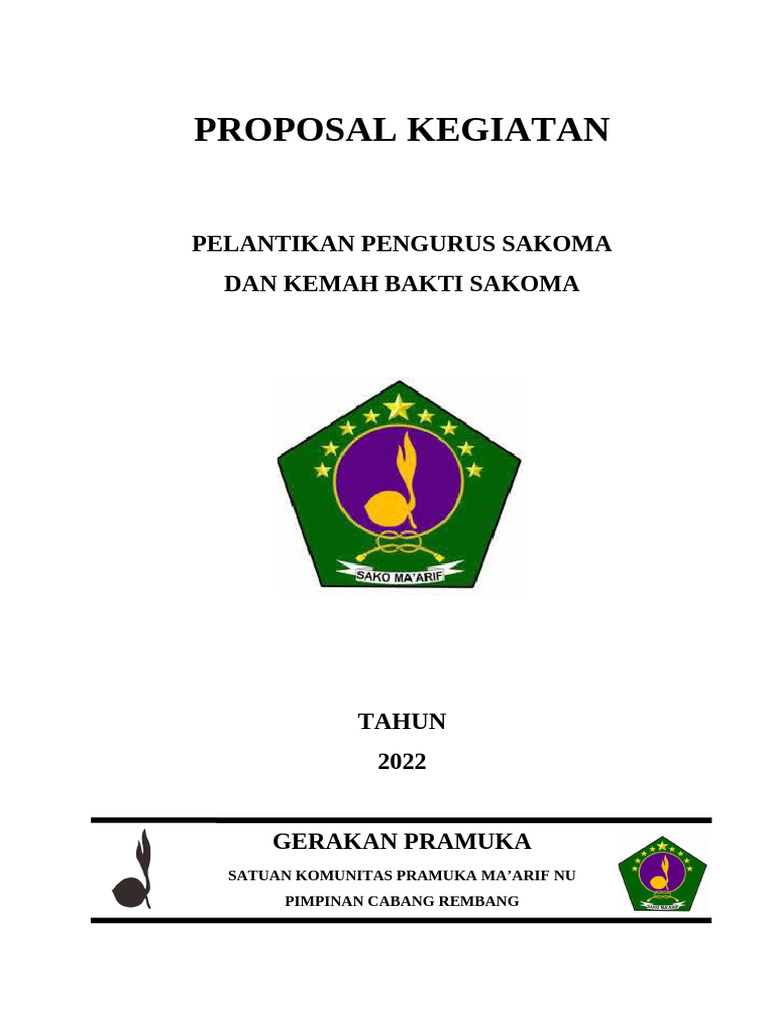 Proposal PELATIKAN DAN KEMAH-fix | PDF