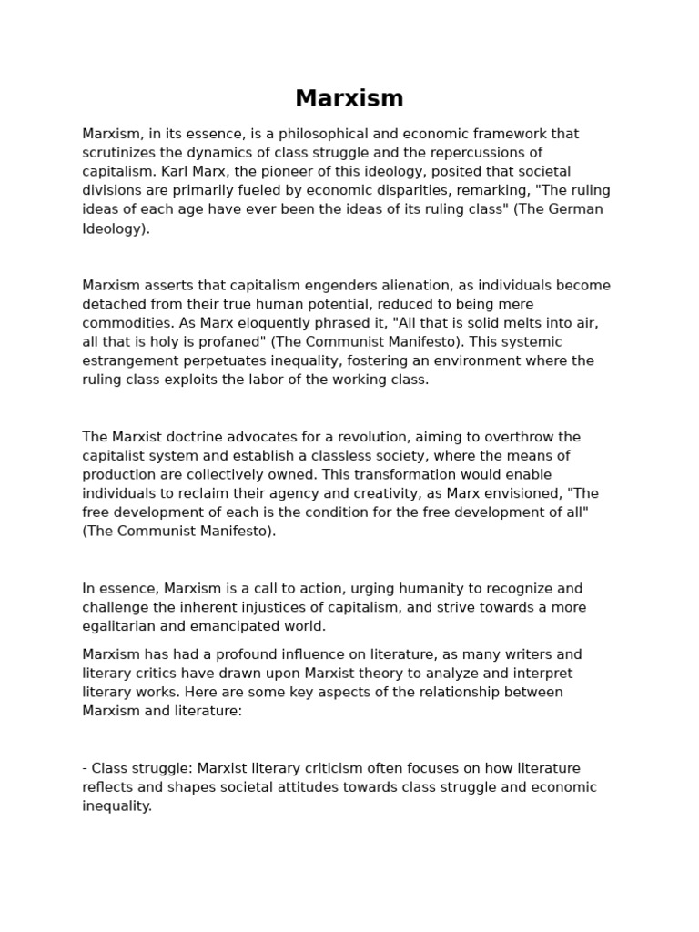 Marxism | PDF | Marxism | Capitalism