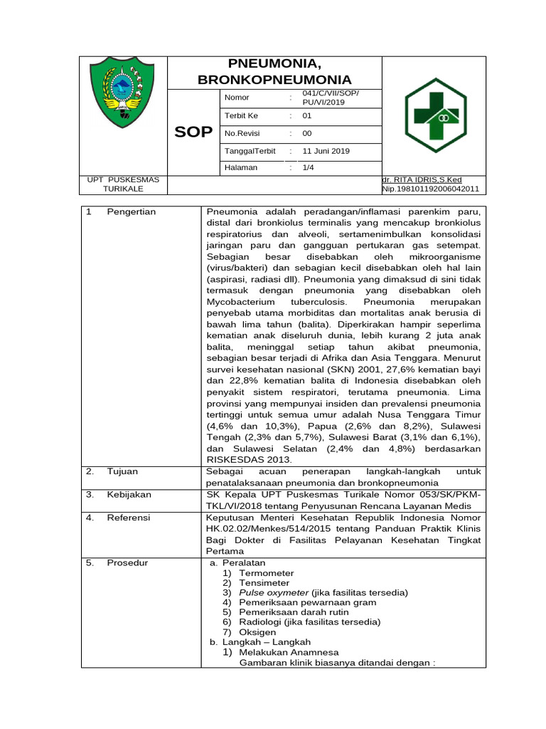 Pneumonia, Bronchopneumonia | PDF | Pengembangan Diri | Kesehatan Holistik