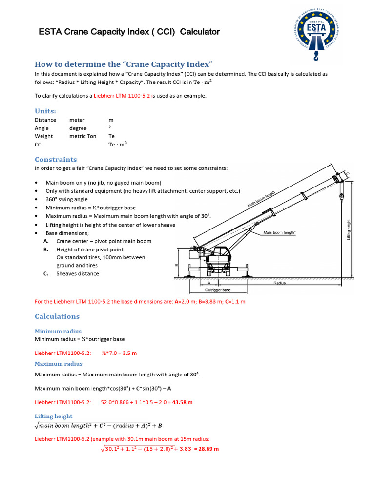 Crane Capacity Index Guide | PDF | Crane (Machine)