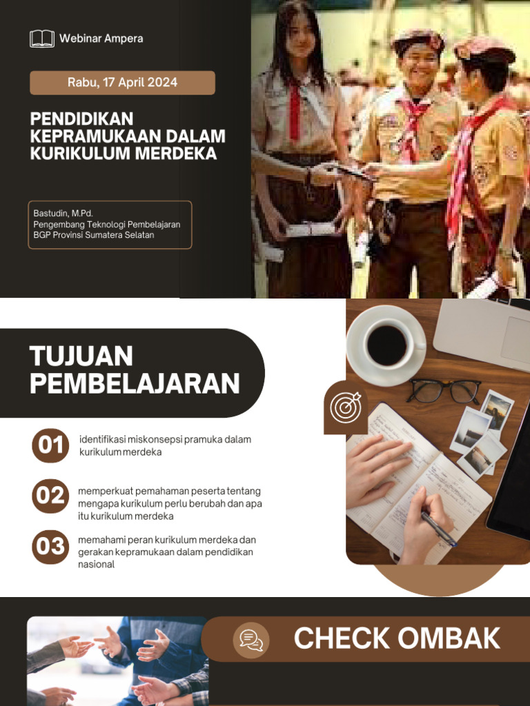 Pendidikan Kepramukaan Dalam Kurikulum Merdeka_Webinar | PDF