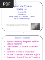 Continuous-Time Fourier Transform (CTFT) | PDF | Fourier Transform | Electronics
