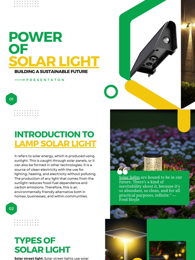 Power of Solar Light | PDF | Solar Power | Lighting