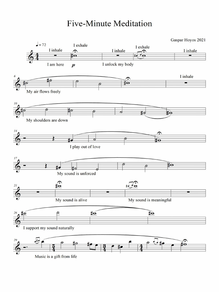 Five-Minute Meditation | PDF