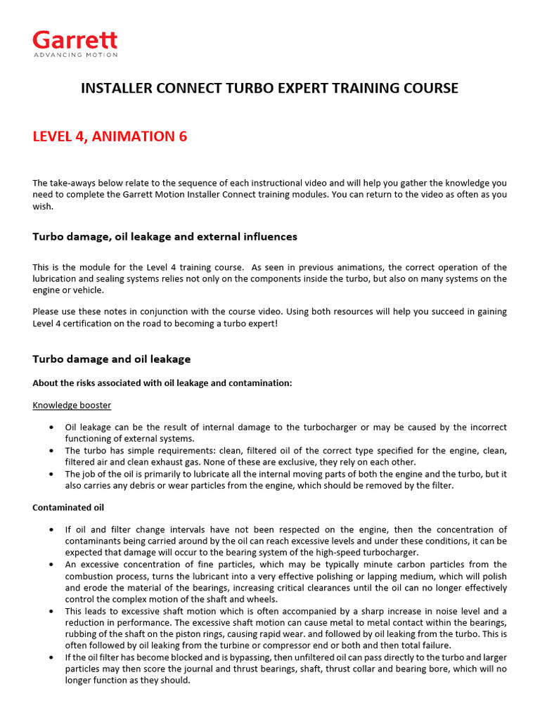 Turbo Basic -4 | PDF | Turbocharger | Bearing (Mechanical)
