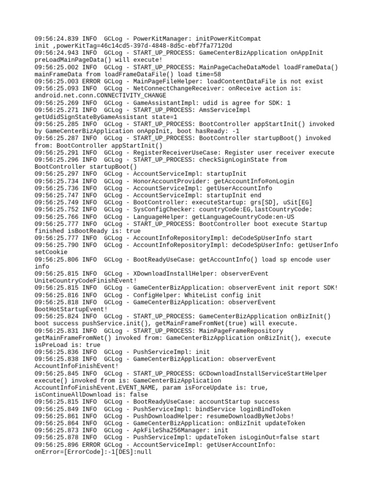 GameCenter Startup Log Analysis | PDF | Internet Protocols | Internet