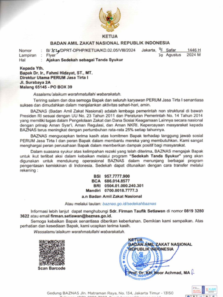 Ajakan Sedekah Sebagai Tanda Syukur | PDF