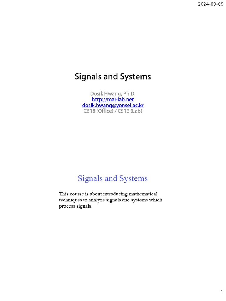 LectureNote01_Intro_Signals | PDF