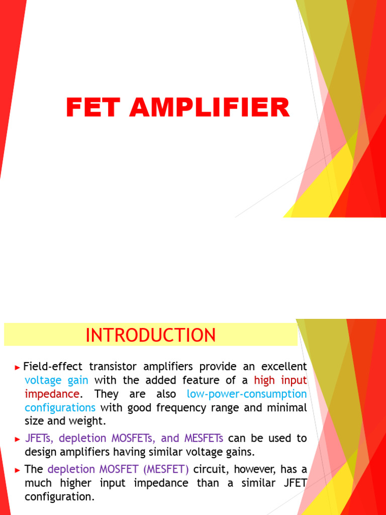FET Amplifiers | PDF | Field Effect Transistor | Mosfet