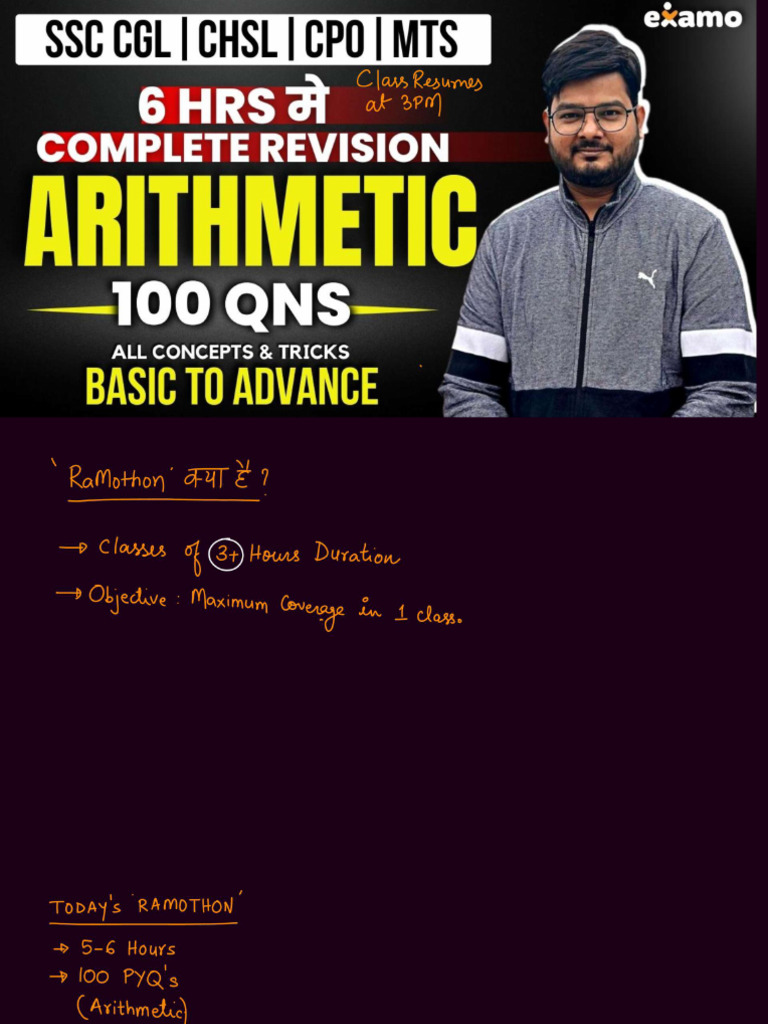 (Complete Arithmetic Revision) Notes | PDF