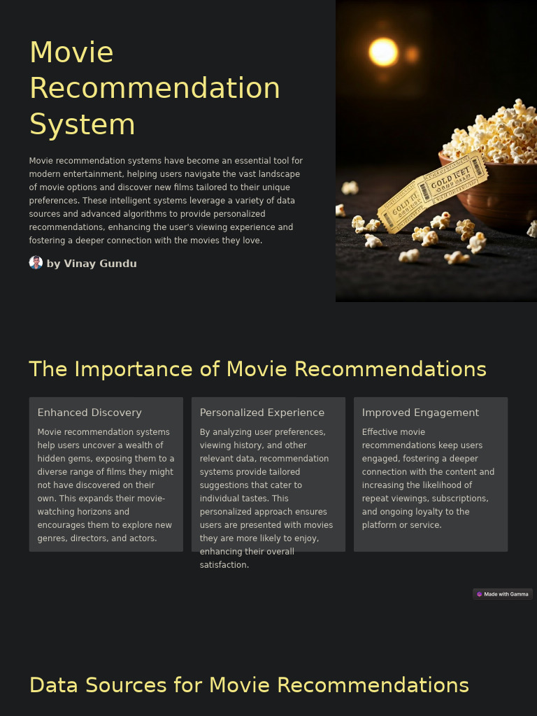Movie Recommendation System | PDF | Information Science | Human ...