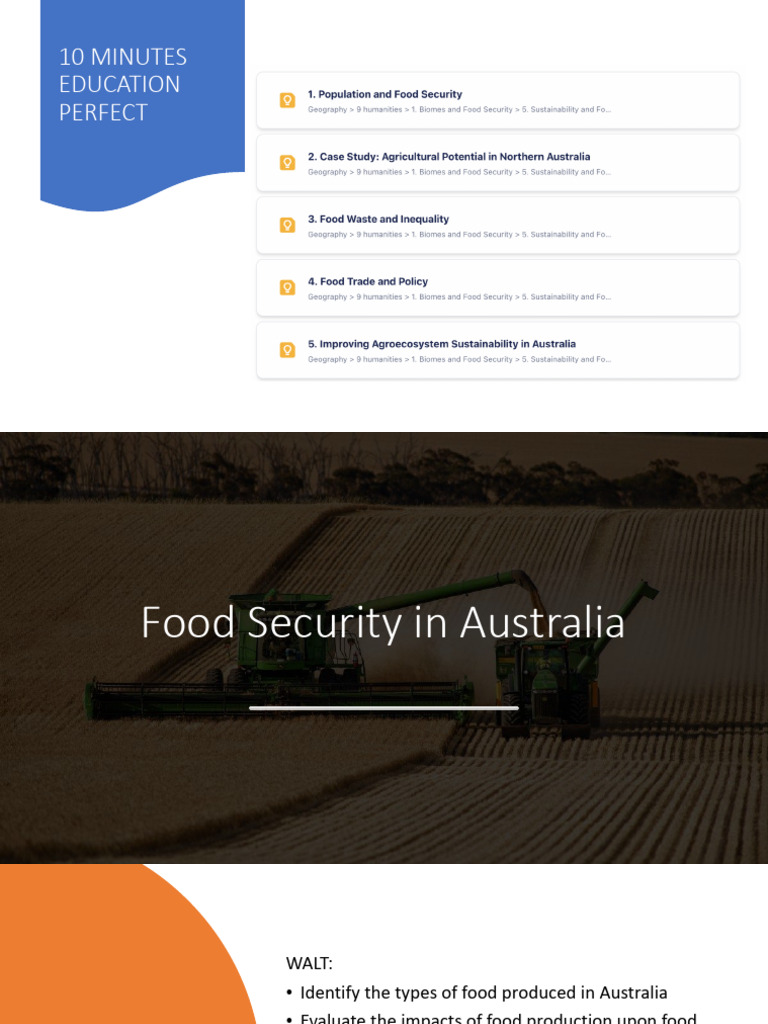 3. Food Security in Australia | PDF