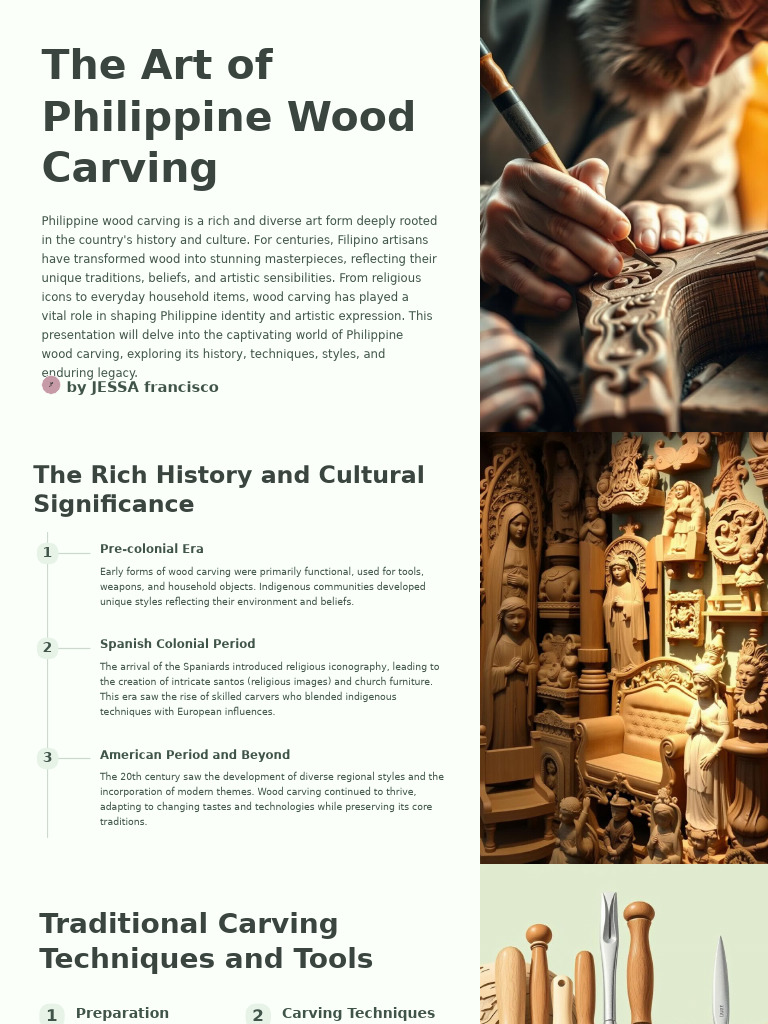 Philippine Wood Carving: History & Techniques | PDF | Wood Carving ...