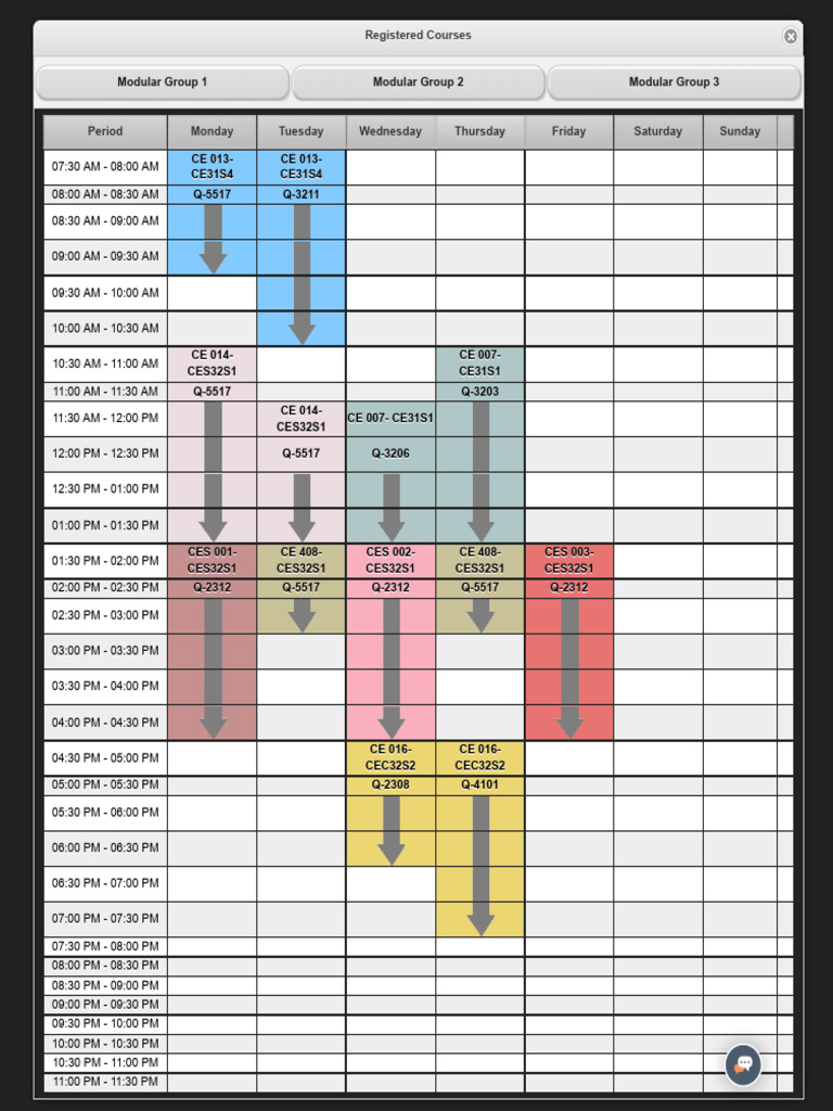 ARIS Student Portal Schedule | PDF