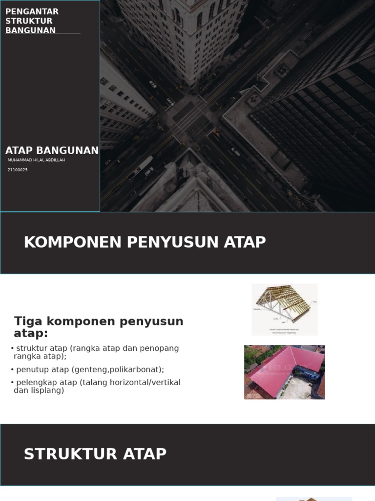 Komponen dan Jenis Atap Bangunan | PDF