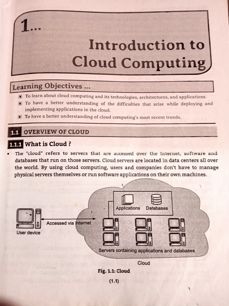 Chapter 1 Introduction To Cloud Computing Book | PDF