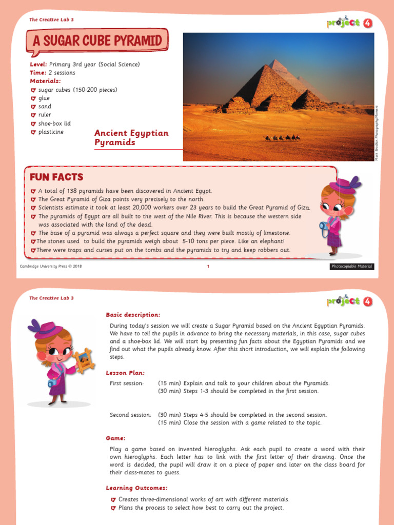 Sugar Cube Pyramid Project Guide | PDF | Egyptian Pyramids | Ancient Egypt