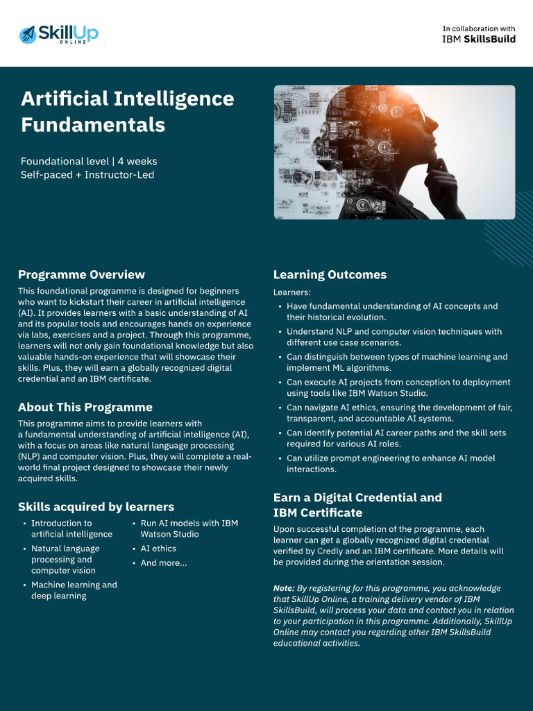 4 Week PBL AI Flyer-2 | PDF | Artificial Intelligence | Intelligence (AI) & Semantics