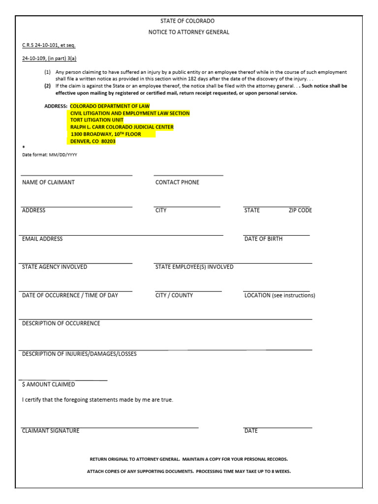 New Claim Information | PDF | Insurance | Lawsuit