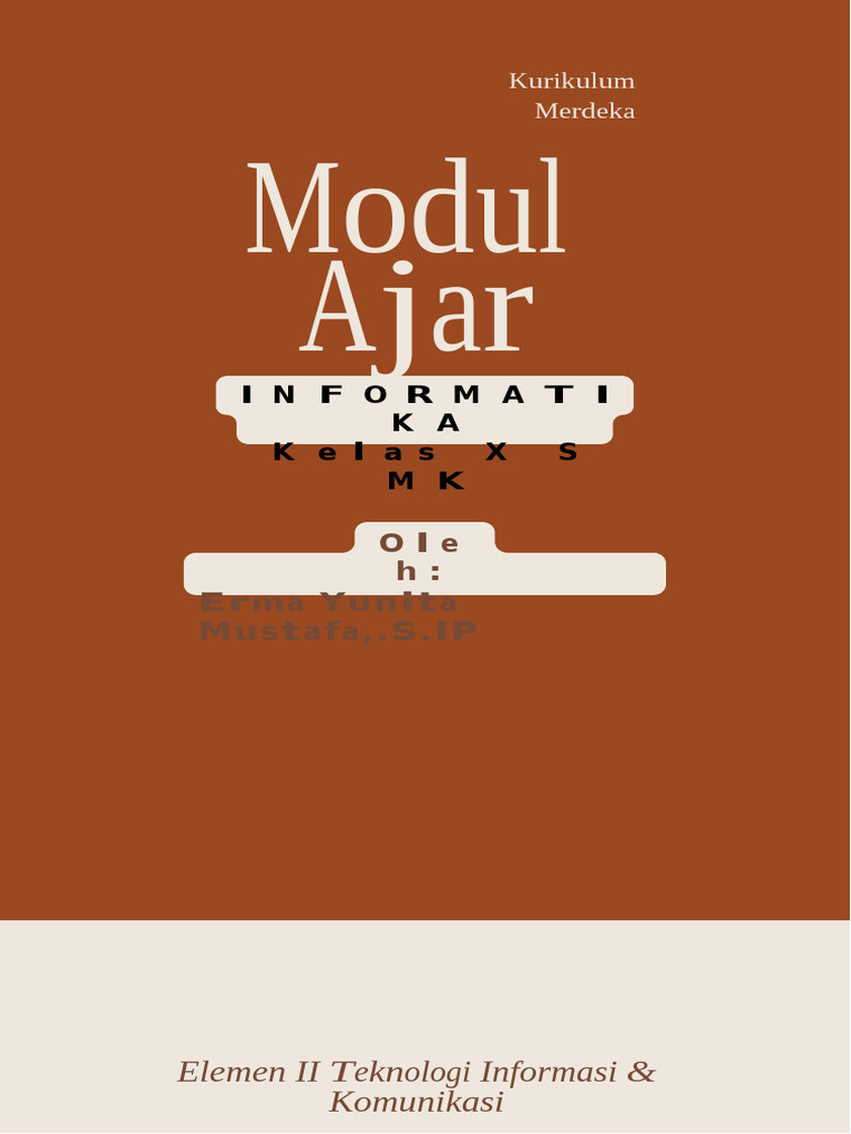 Template Modul Ajar Informatika.pdf | PDF