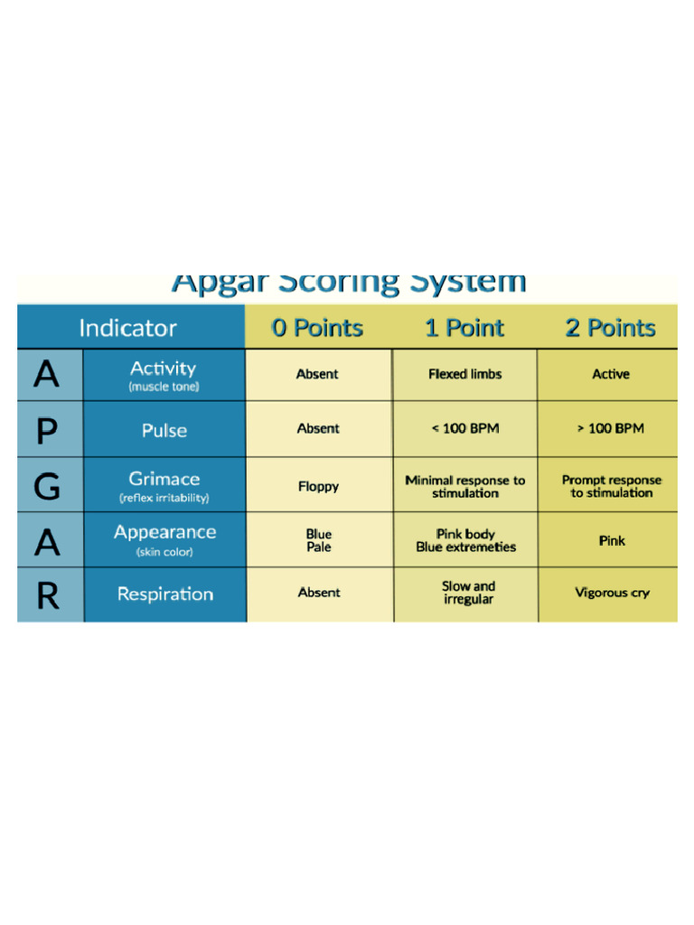 Apgar Score | PDF