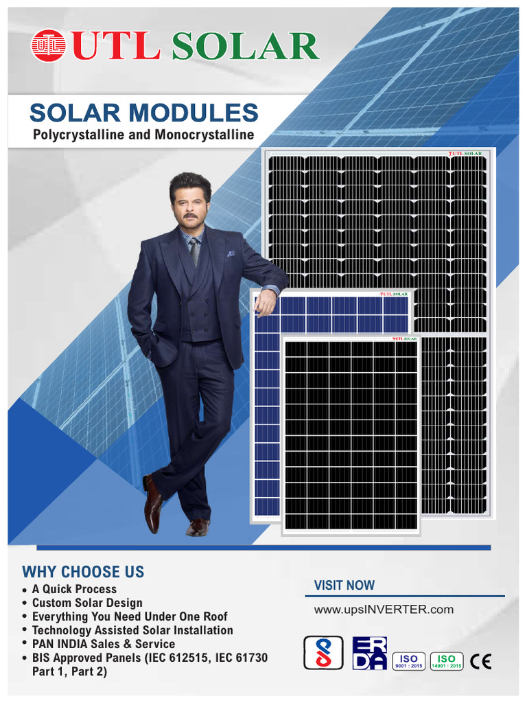 Utl Solar 540 Watt 24 Volt Mono Perc Half Cut Solar Panel 540w 24v | PDF | Solar Cell | Fuse ...