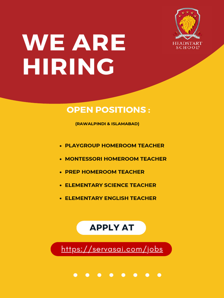 Headstart School Job Openings | PDF