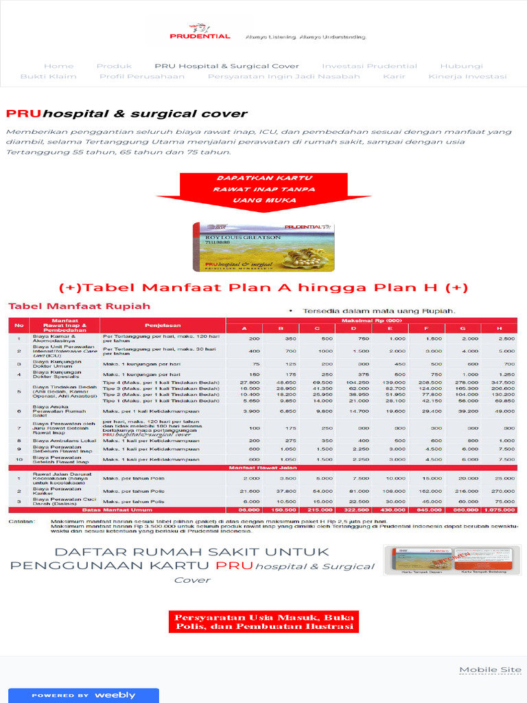 PRU Hospital & Surgical Cover | PDF | Teknologi & Rekayasa