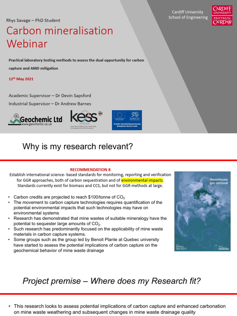 7 Rhys Savage Mineralisation Webinar PP | PDF | Carbon Dioxide | Carbon ...