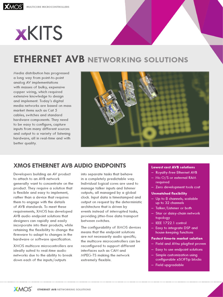 Ethernet-AVB-Flyer_1_0 | PDF | Computer Engineering | Physical Layer ...