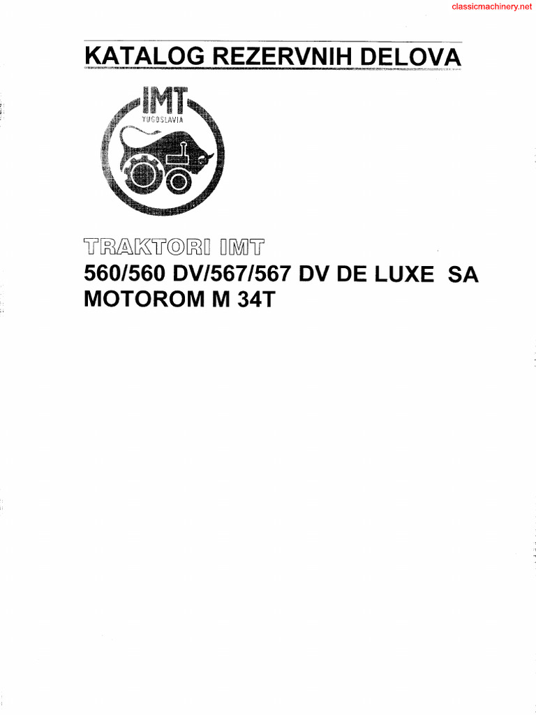 IMT 560-567DV Spare Parts | PDF