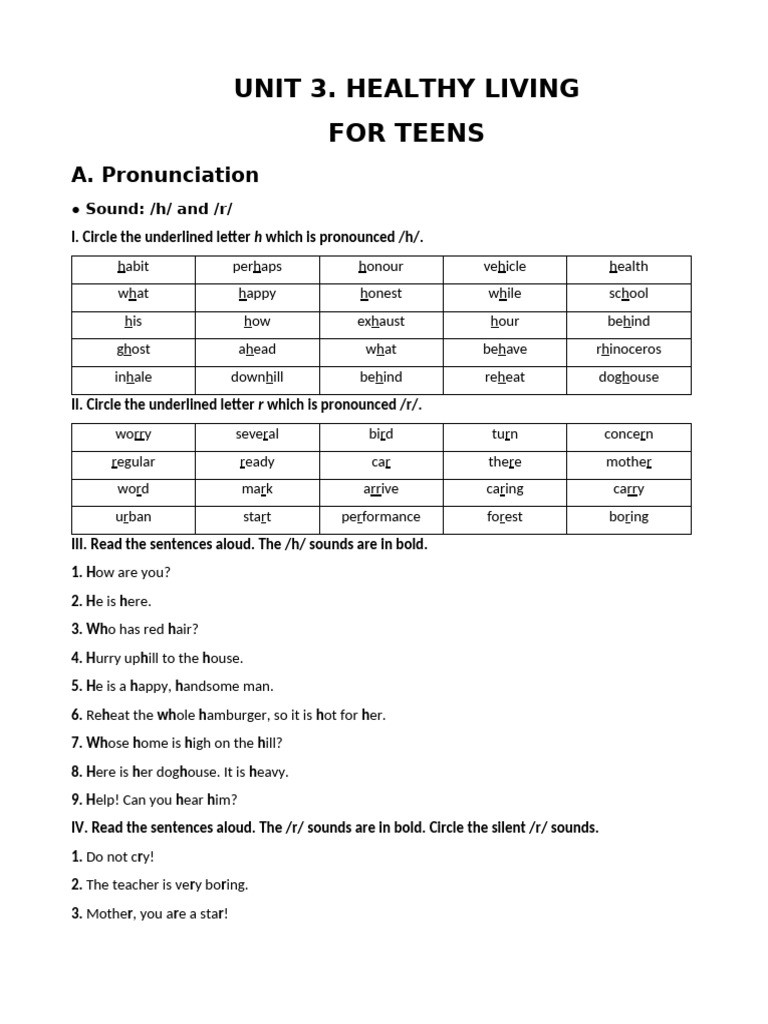 Bài Tập Global Success 9 (Lưu Hoằng Trí) 3. UNIT 3. HEALTHY LIVING FOR ...