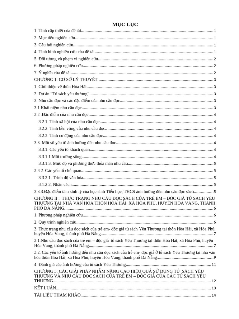 DỰ ÁN 554 NHU CẦU ĐỌC SÁCH | PDF