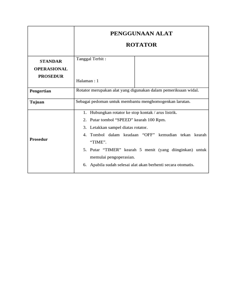 SOP Rotator | PDF | Sains & Matematika | Komputer