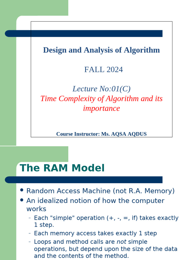 Lecture 1 (C) | PDF | Algorithms | Computer Program