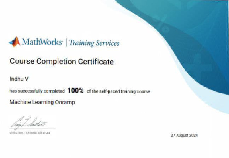 MathWorks Certificate 2 | PDF