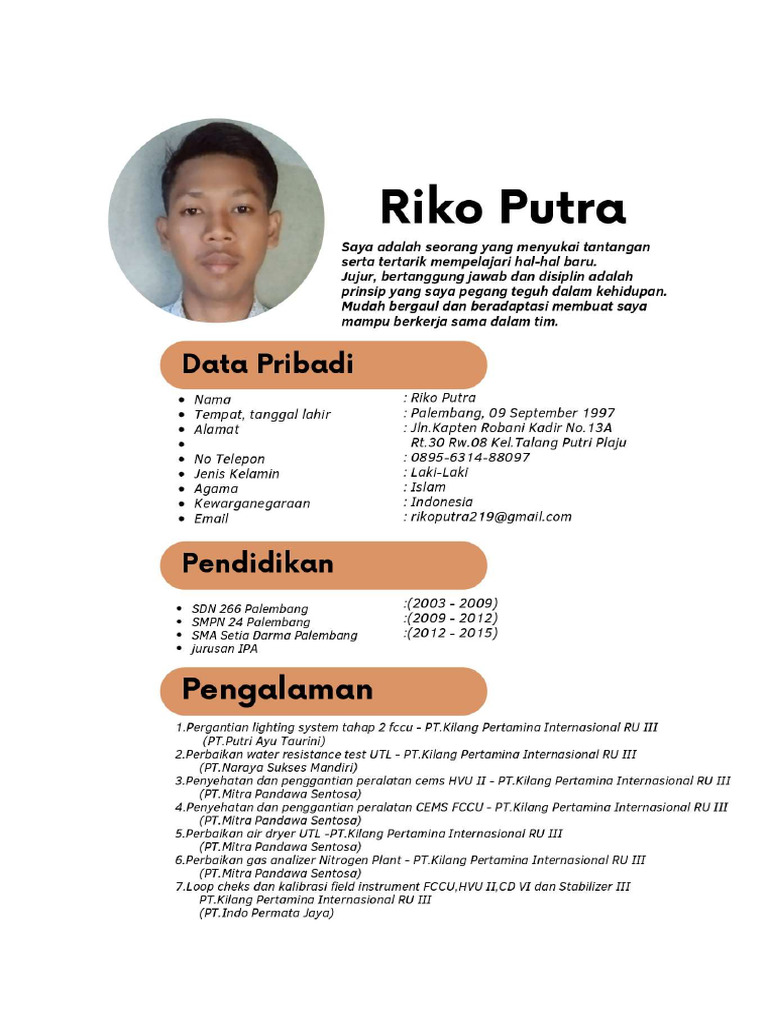 CV Riko-1 | PDF