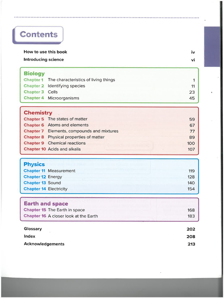 Cambridge Checkpoint Lower Secondary Science Year 7 | PDF