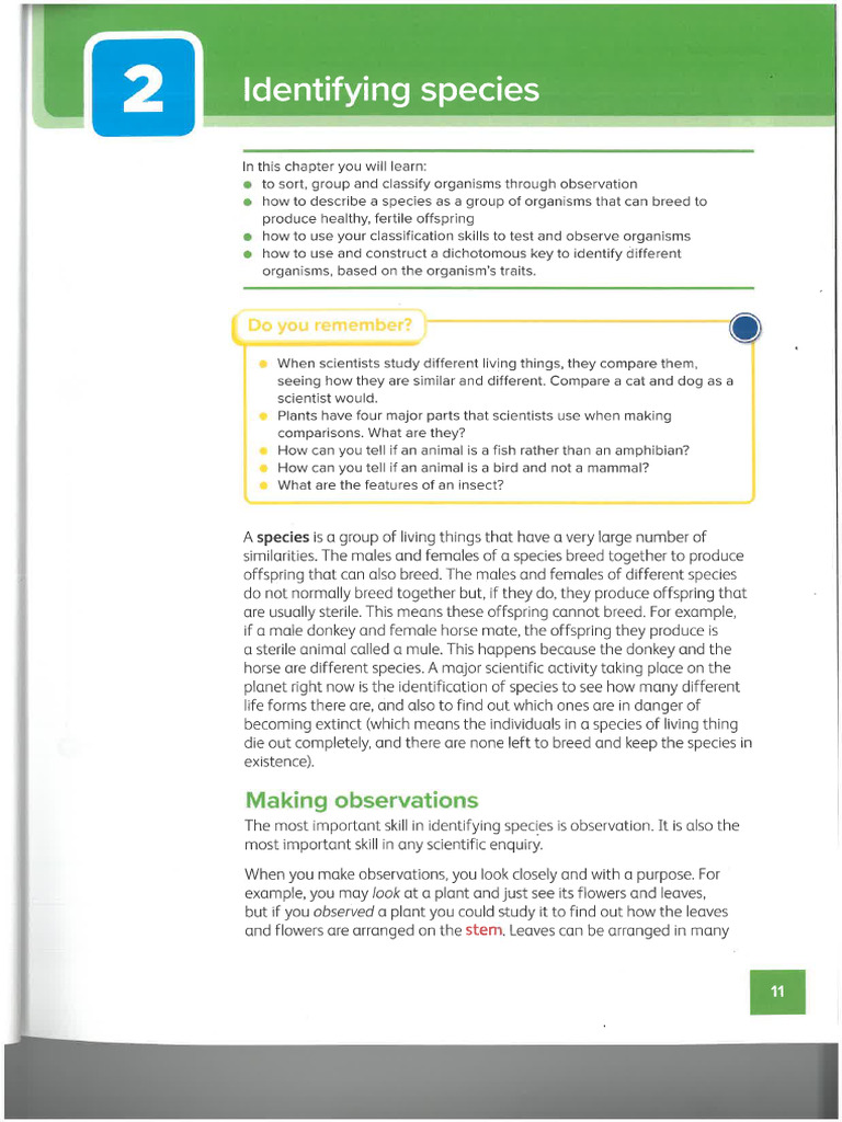 2 - Identifying Species | PDF