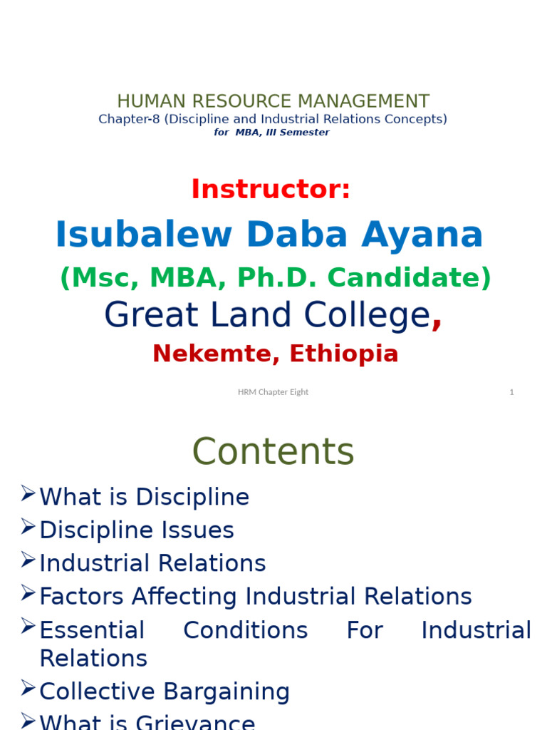 HRM CH 8 | PDF | Employment | Collective Bargaining