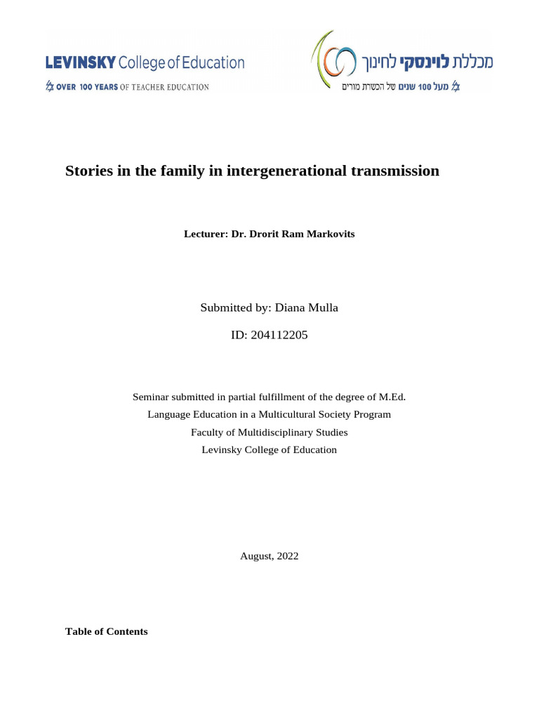 Intergenerational Storytelling Impact | PDF | Storytelling | Literacy