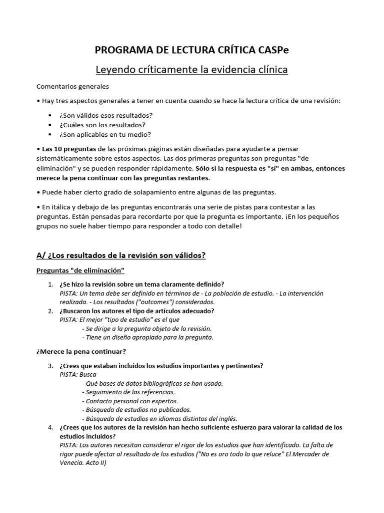 Lectura Critica CaspE | PDF | Crecimiento personal y profesional | Arte