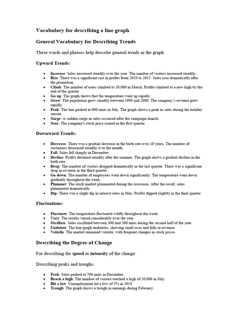 Describing Diagrams - A Line Graph | PDF | Recession | Macroeconomics