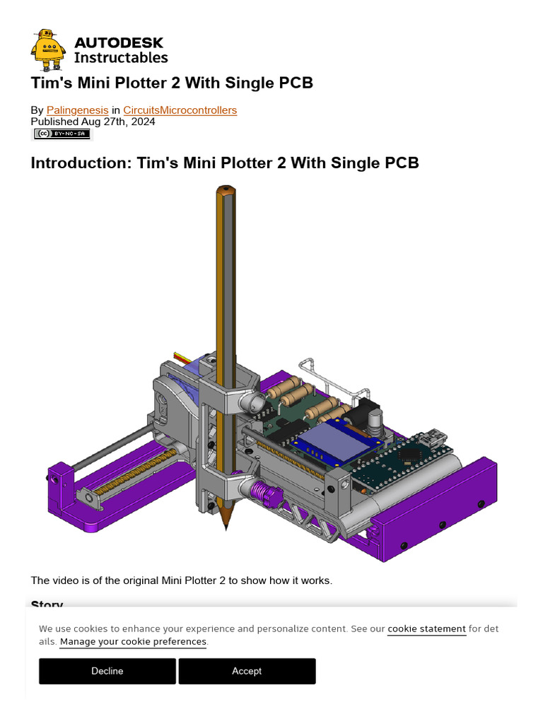 Tim's Mini Plotter 2 With Single PCB - 25 Steps (With Pictures) - Instructables | PDF | Arduino ...