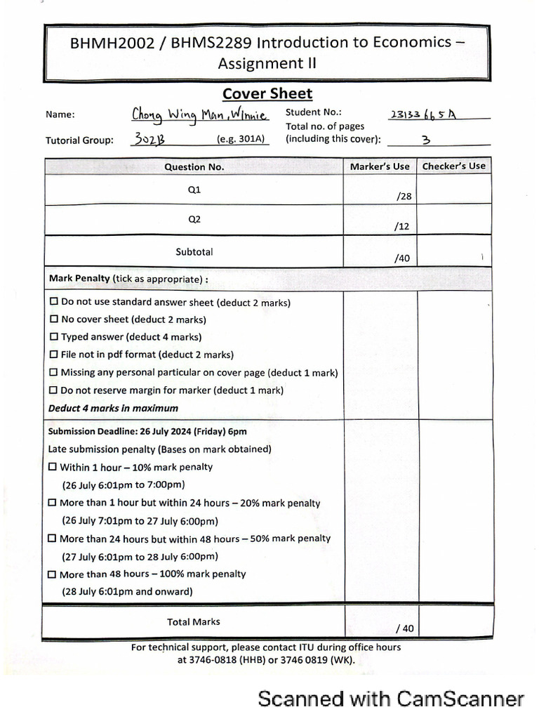 Econ Assignment 2 | PDF